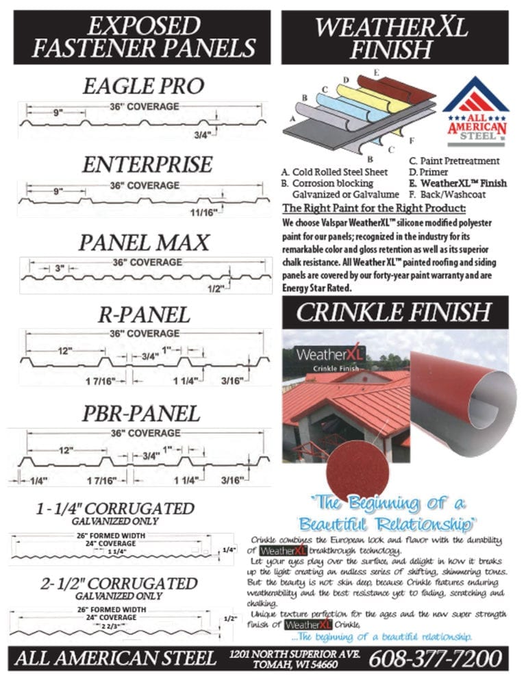 Color Chart - All American Steel